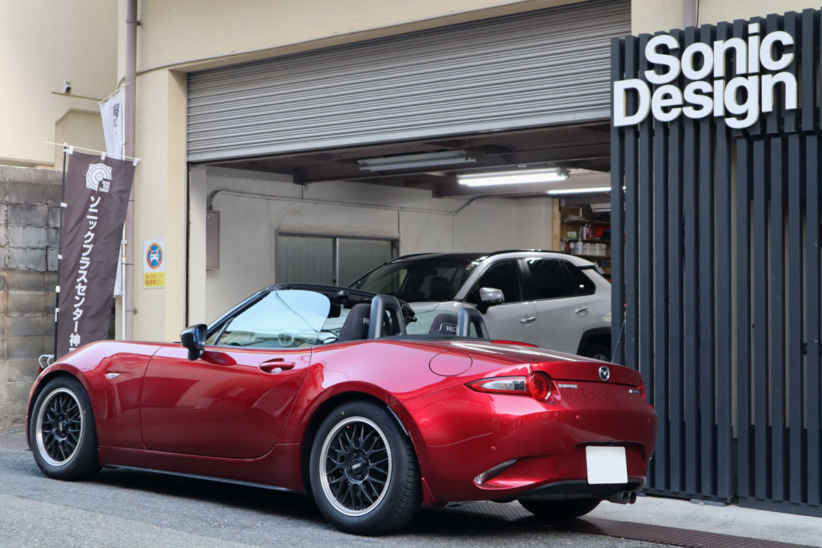 マツダ・ロードスター（ND型）に走りを犠牲にしないスピーカー「SonicPLUS」を取付しました | カーオーディオ専門店 | ソニックプラスセンター神戸